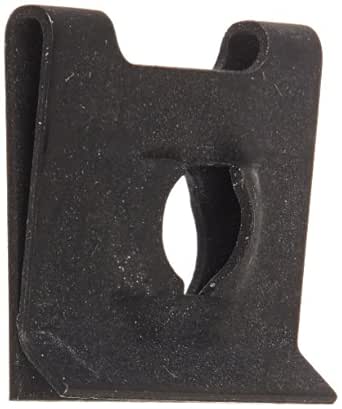 Amazon.com: Steel Standard U-Style Clip-On Nut, Plain Finish, #10-24 ...
