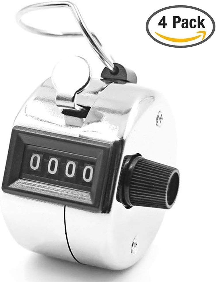 Jeantet Sport Tally Counter Hand Held Clicker Manual 4 Digit Value 3 4 ...