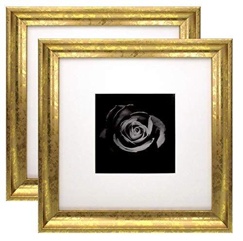 Amazon.com - Onuri Inc - Distressed Gold 8x8 Picture Frame (2-Pack ...