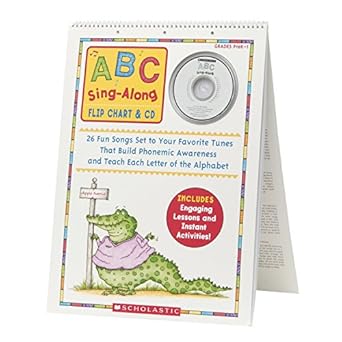 Amazon.com: Scholastic SC-0439784395 ABC Sing Along Flip Chart & CD ...