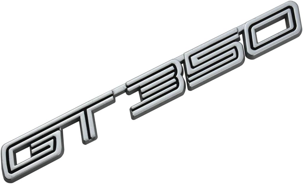 Amazon.com: 1pcs GT350 Emblem Badge GT Decal Rear Trunk Sticker (Chrome ...