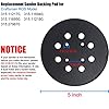 5" Hook and Loop Replacement Sander Pad for Craftsman 315 Model Random ...
