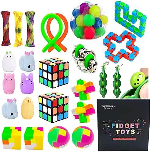EDsportshouse Sensory Toys Bundle-Stress Relief Fidget Hand Toys for Kids and Adults,Sensory ...