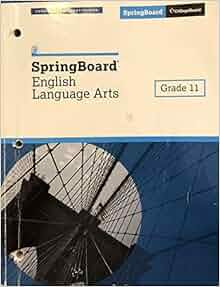 Springboard English Language Arts Grade 11 (2018 Consummable Student ...