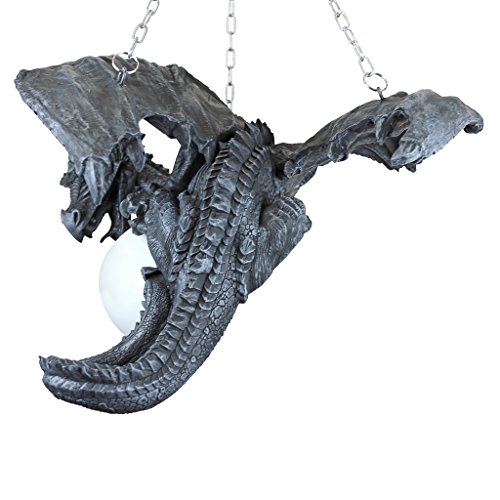 Купить Design Toscano Nights Fury Dragon Gothic Decor Hanging Light ...