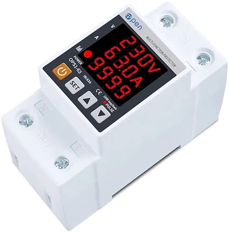 OPS1-63A 63A 230V 3IN1 Display Din rail adjustable over under voltage ...