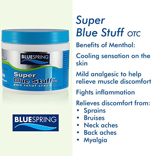 Blue Spring Super Blue Stuff: OTC Natural Pain Relief Cream with Emu ...