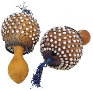 Amazon.com: Handmade Shekere - Traditional African Musical Instrument ...