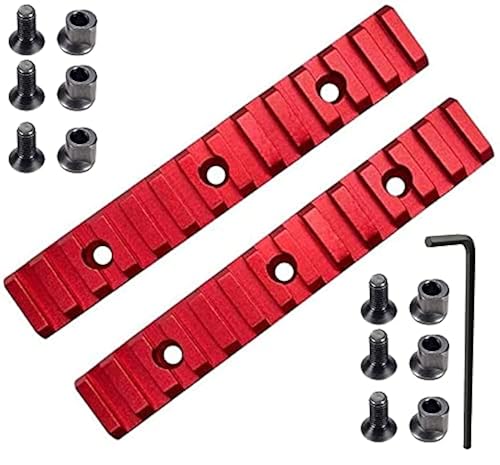 Gotical 13 Slots Picatinny Rail keymod Lightweight Aluminum Red Rail ...
