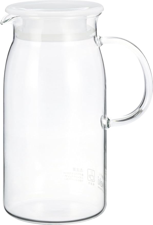 Amazon.co.jp : iwaki(イワキ) 耐熱ガラス ピッチャー 冷水筒 ホワイト 600ml ジャグ・600 麦茶 お茶 ポット KT293-W : ホーム＆キッチン