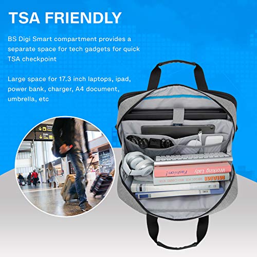 17.3 Inch Laptop Bag,BAGSMART Expandable Briefcase,Computer Bag Men ...