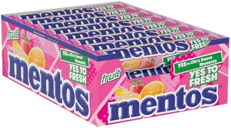 Mentos Chewy Fruit Flavoured Candy, 24 X 29G - Pack Of 1 price in Saudi ...
