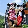 Mickey Mouse and Minnie Mouse Adult Mascot Costume Fancy Dress Outfit ...