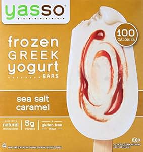 Yasso, Sea Salt Caramel Greek Yogurt Bar, 4 Count (Frozen): Amazon.com ...