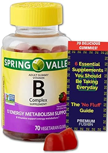 Vitamin B Complex Gummies for Adults w/ Vitamins B12, B6, C, Biotin ...