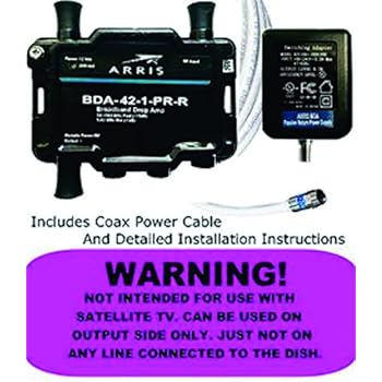 Amazon.com: Arris 1-Port Bi-Directional Cable TV, OTA, Satellite HDTV ...