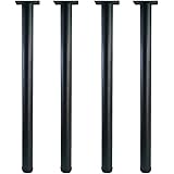 Amazon.com: QLLY 30 inch Adjustable Tall Metal Desk Legs, Office Table ...