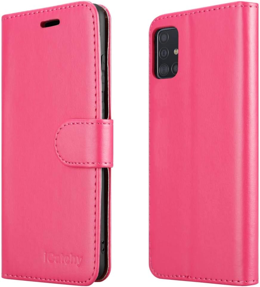 iCatchy For Samsung Galaxy A51 Case Leather Wallet Book Flip Folio ...