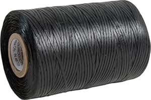 Amazon.com: Wax Lacing Cord Nylon Black, 0.09“ Width: Home Improvement