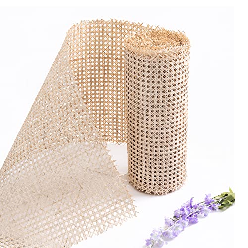 18" Width Rattan Cane Webbing Roll 5 Feet Hexagon Weave Pre-Woven Cane ...