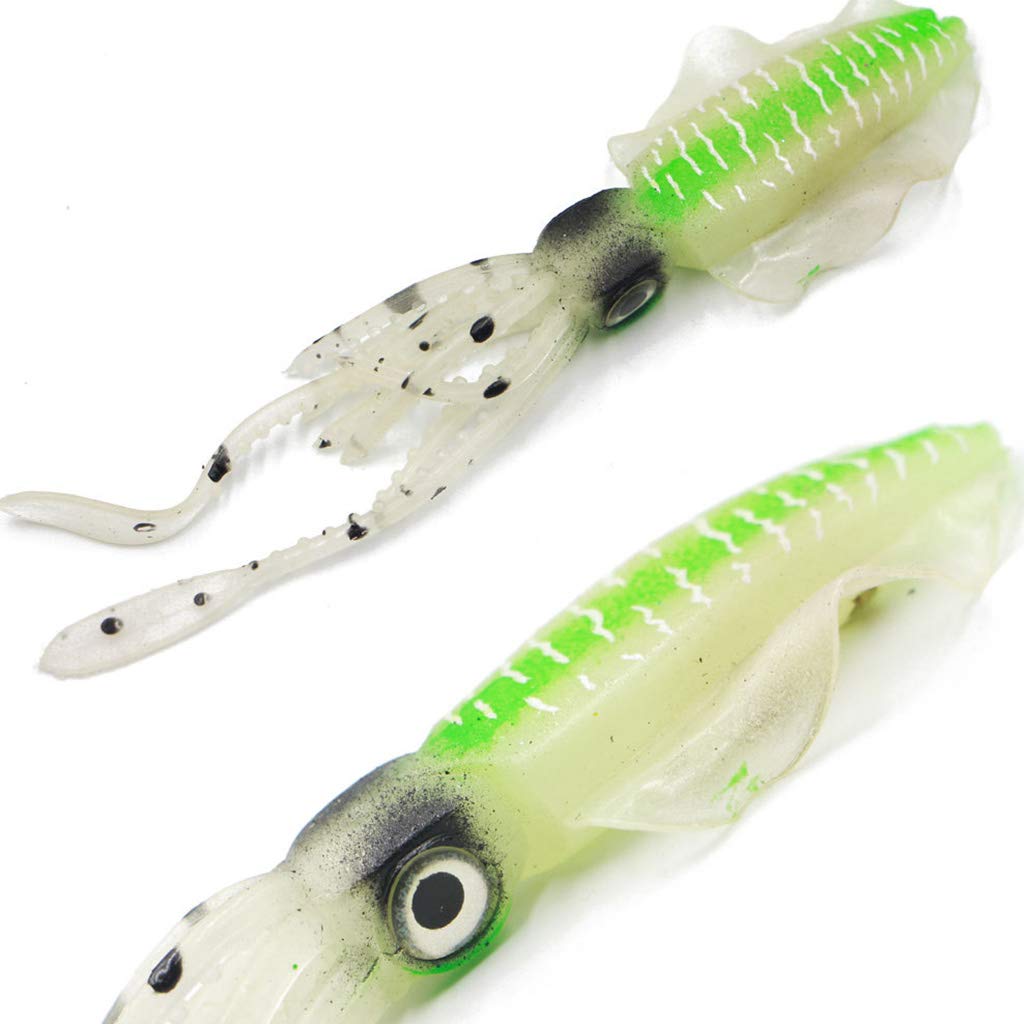 Mua kimtery Sea Fishing Bionic Squid Bait with Ear Thin Fin Soft Baits ...