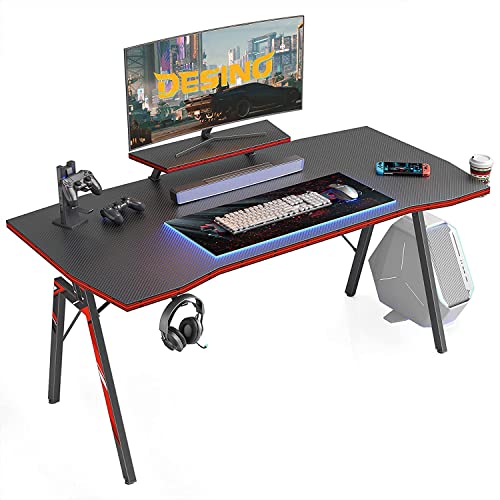 DESINO Gaming Desk 40 inch PC Computer Desk, Home Office Desk Table ...