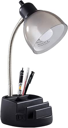 Desk Lamp Organizer, Table Stand Book Gooseneck Organizer Task Lamp ...