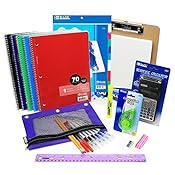 Amazon.com : Complete High School and College School Supply Set, All ...