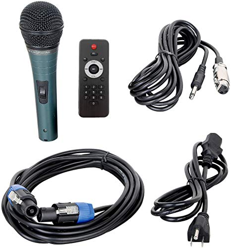 PRORECK Party 15 Portable 15-Inch 2000 Watt 2-Way Powered PA Speaker ...