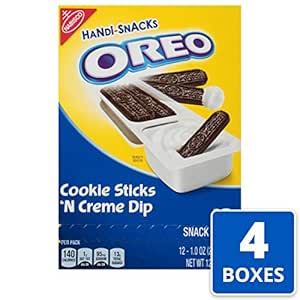 Amazon.com : Handi-Snacks OREO Cookie Sticks 'N Crème Dip Snack Packs ...