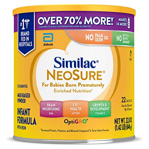 Similac NeoSure Premature Post-Discharge Infant Formula, Powder Baby ...