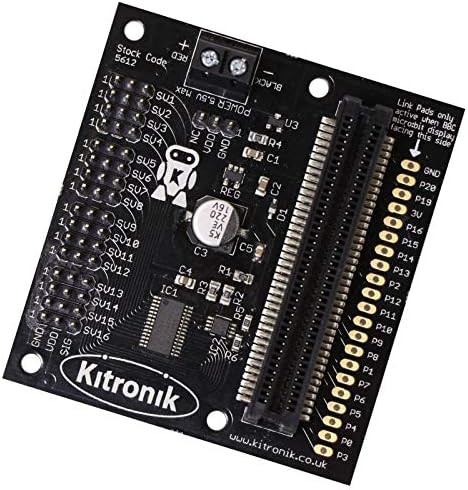 sb components 16 Servo Driver Board for the BBC micro:bit i2c Micro Bit Servo Driver Board ...