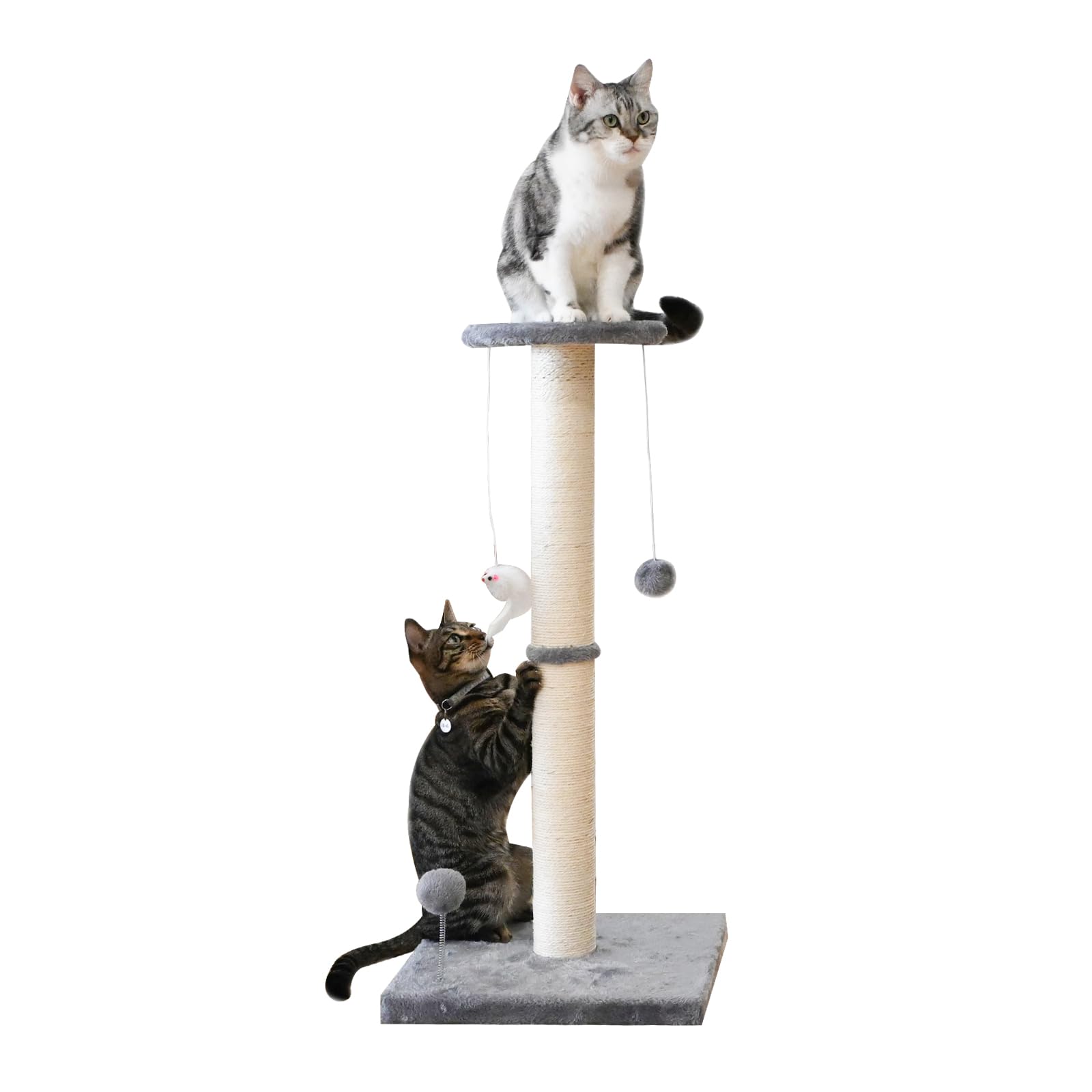 KINGROCK Tall Cat Scratching Posts for Indoor Cats, Scratching Post ...