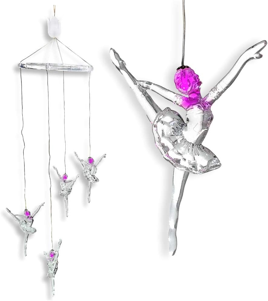 Amazon.com : BANBERRY DESIGNS Ballerina Dancer Night Light Mobile ...