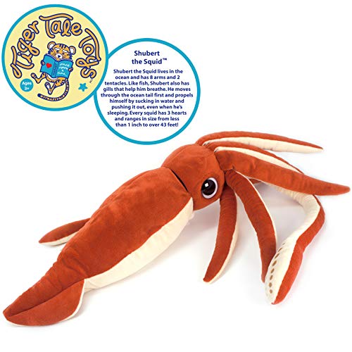 VIAHART Shubert The Squid - 35 inch Large Stuffed Animal Squid - by ...