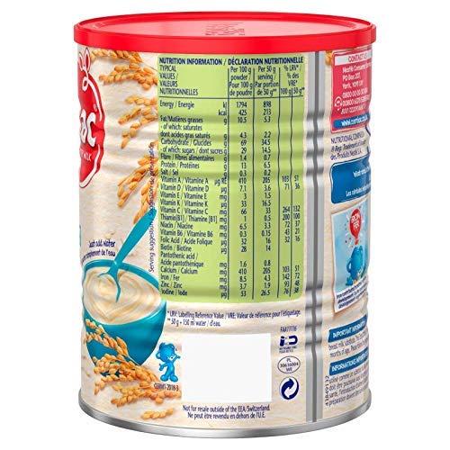 Nestle Cerelac Rice 400g (Europe) Food, Beverages Tobacco Beverages Non ...