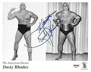 Dusty Rhodes Signed WWE 8x10 Photo COA Picture w/NWA Belt Autograph WCW ...