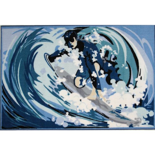 Surfing Themed Rugs - 6 Creative Designs to Choose From