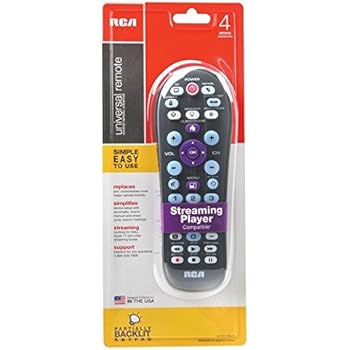 Amazon.com: RCA Universal 4-Device Big Button Universal Remote with ...