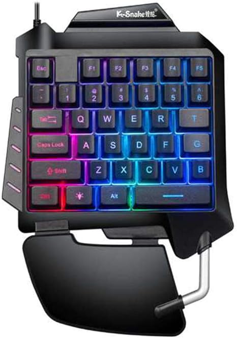 One Hand Keyboard Portable Mechanical Half Keyboards: Amazon.co.uk ...