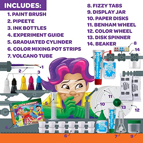 Crayola Color Chemistry Set (50 Experiments), Science Kit For Kids ...