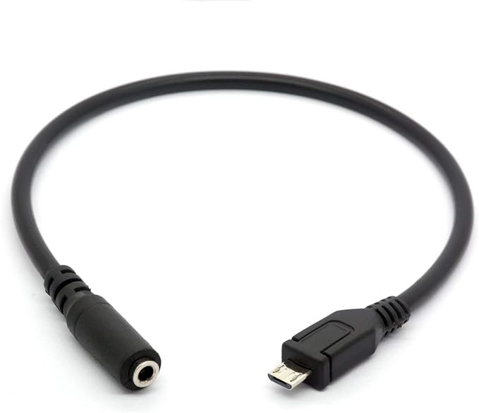 Micro-USB-Stecker auf 3,5 mm Buchse, AUX-Audiokabel für Headset-Adapter ...