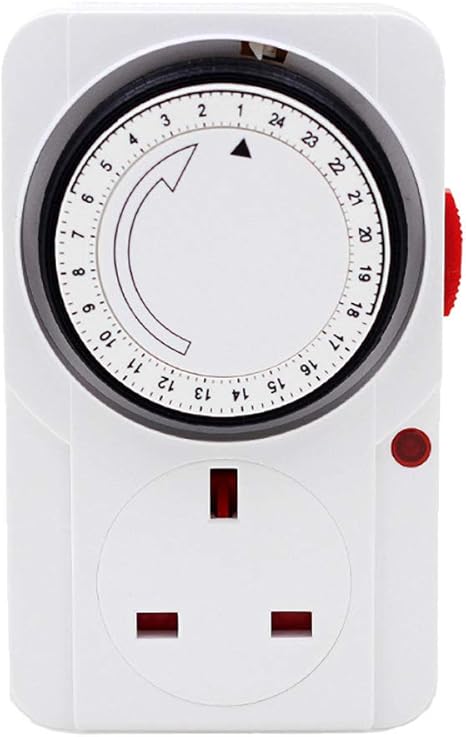 24hr Mains Time Switch Timer Plug-in Type UK Socket Adapter Hot Sale AC ...