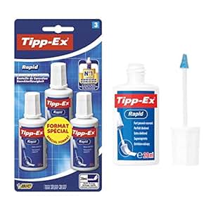 Tipp-Ex Blíster de 3 botes de típex corrector: Amazon.es: Oficina y ...