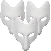Amazon.com: NUOBESTY 20Pcs Wolf Mask for Kids Halloween Half Face ...