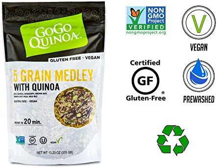 GoGo Quinoa Nutrition Rich Medley 5 Grains With High Iron and Fiber ...