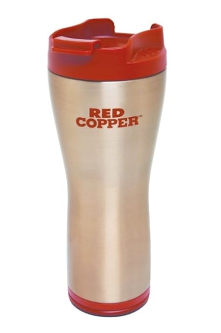 Red Copper Travel Mug: Amazon.co.uk: Kitchen & Home