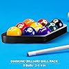 Skylety 2 Pieces Wooden Billiard Ball Rack Solid Wood 2-1/4 inches ...