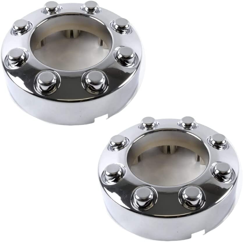 Fit 2005-2018 F250 F350 Chrome Open Center Wheel Hub Cap 4x4 Front 2pcs ...