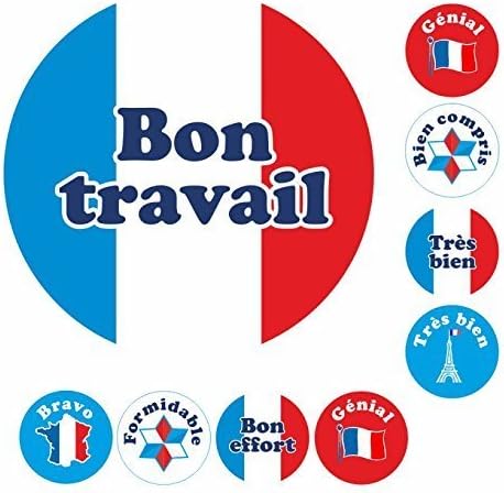 School Stickers French Bon Travail Stickers – BigaMart